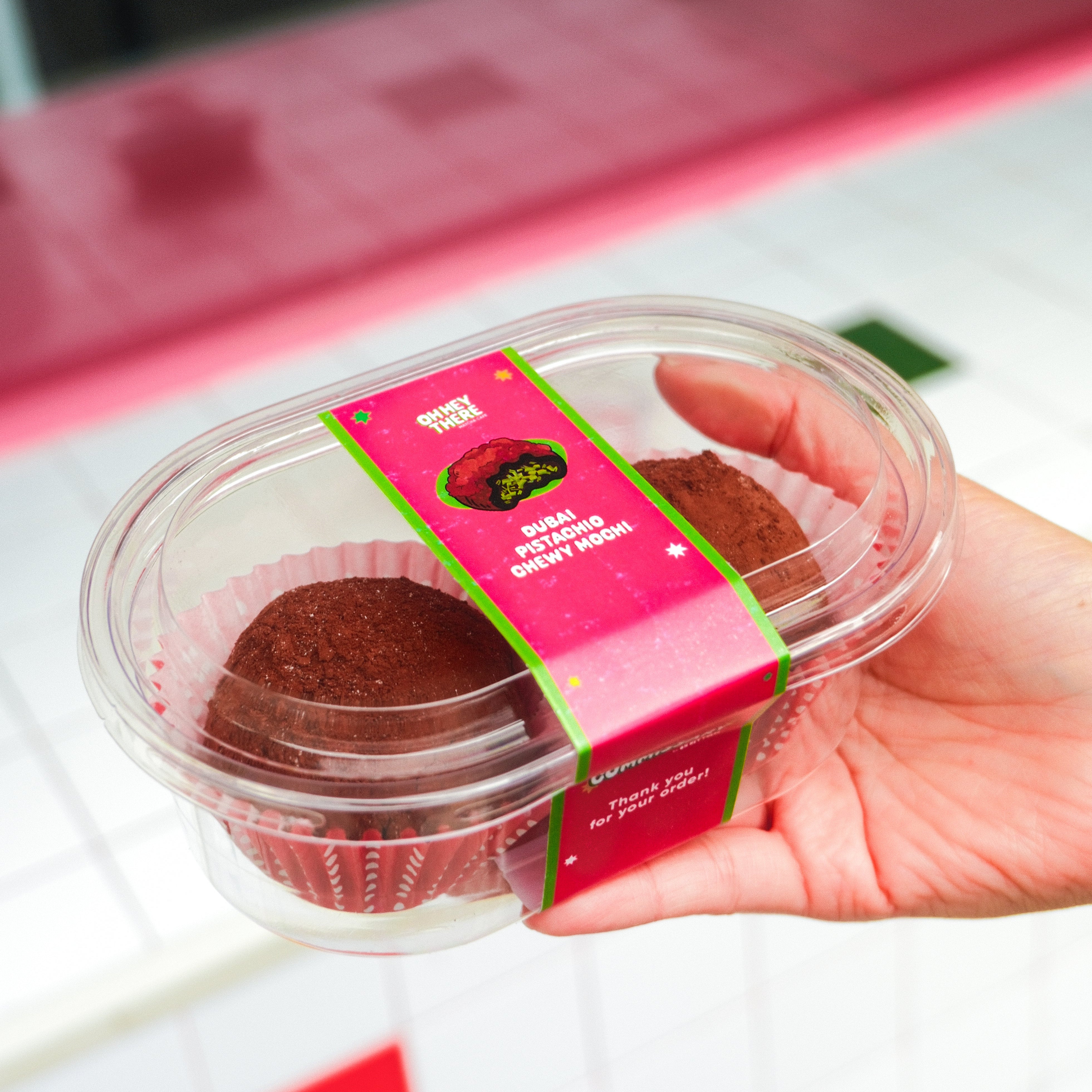 Dubai Pistachio Chewy Mochi – OH HEY THERE